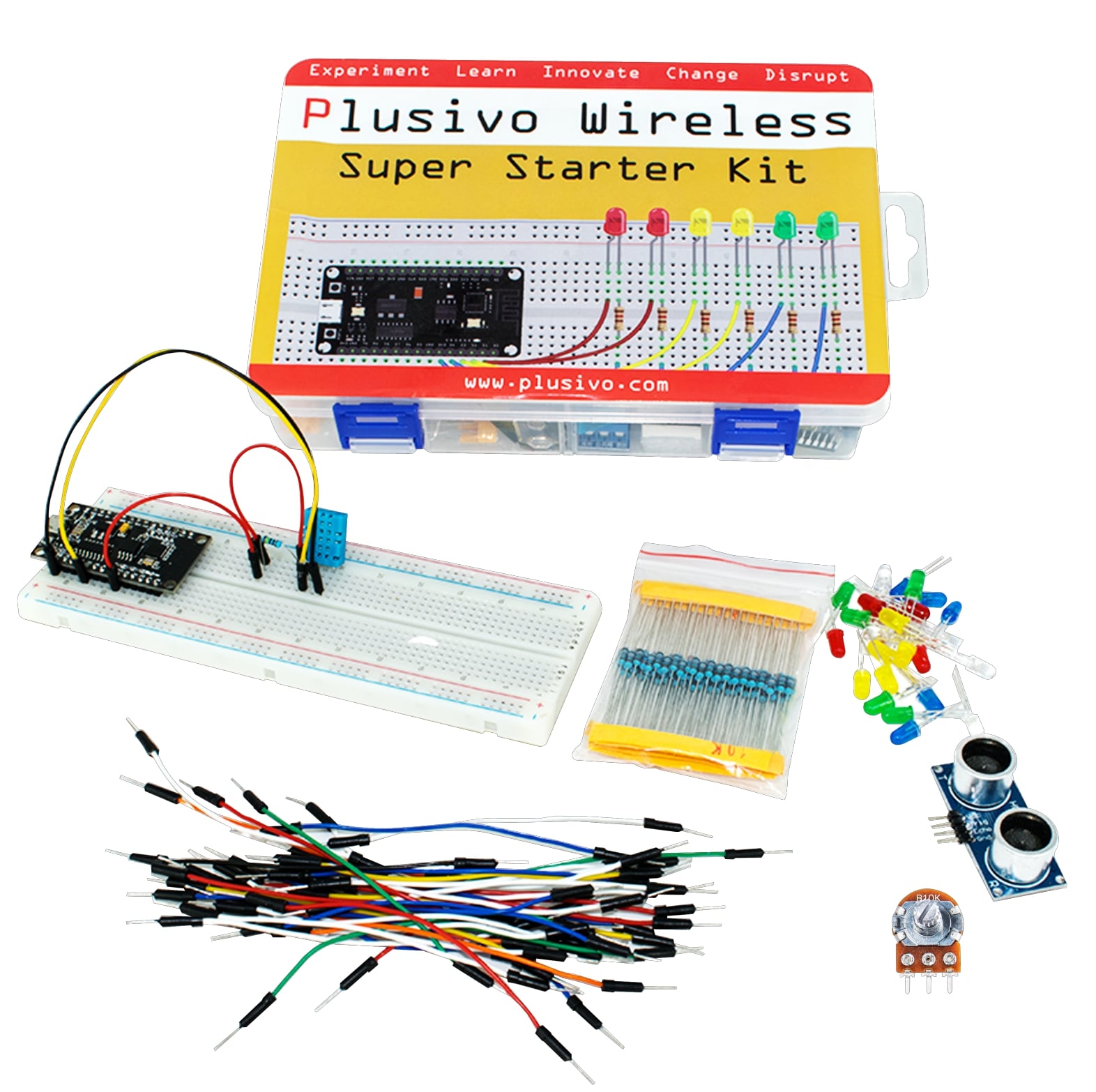 Plusivo Wireless Super Starter Kit With Esp8266 Programmable With